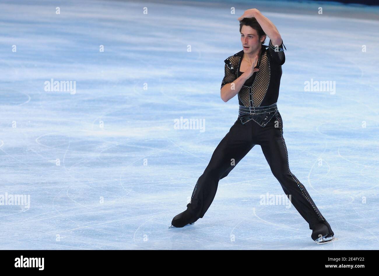 France's Brian Joubert competes on men's short program during Trophee ...