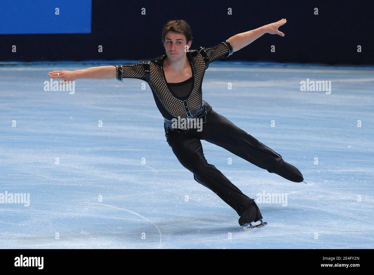 France's Brian Joubert competes on men's short program during Trophee ...