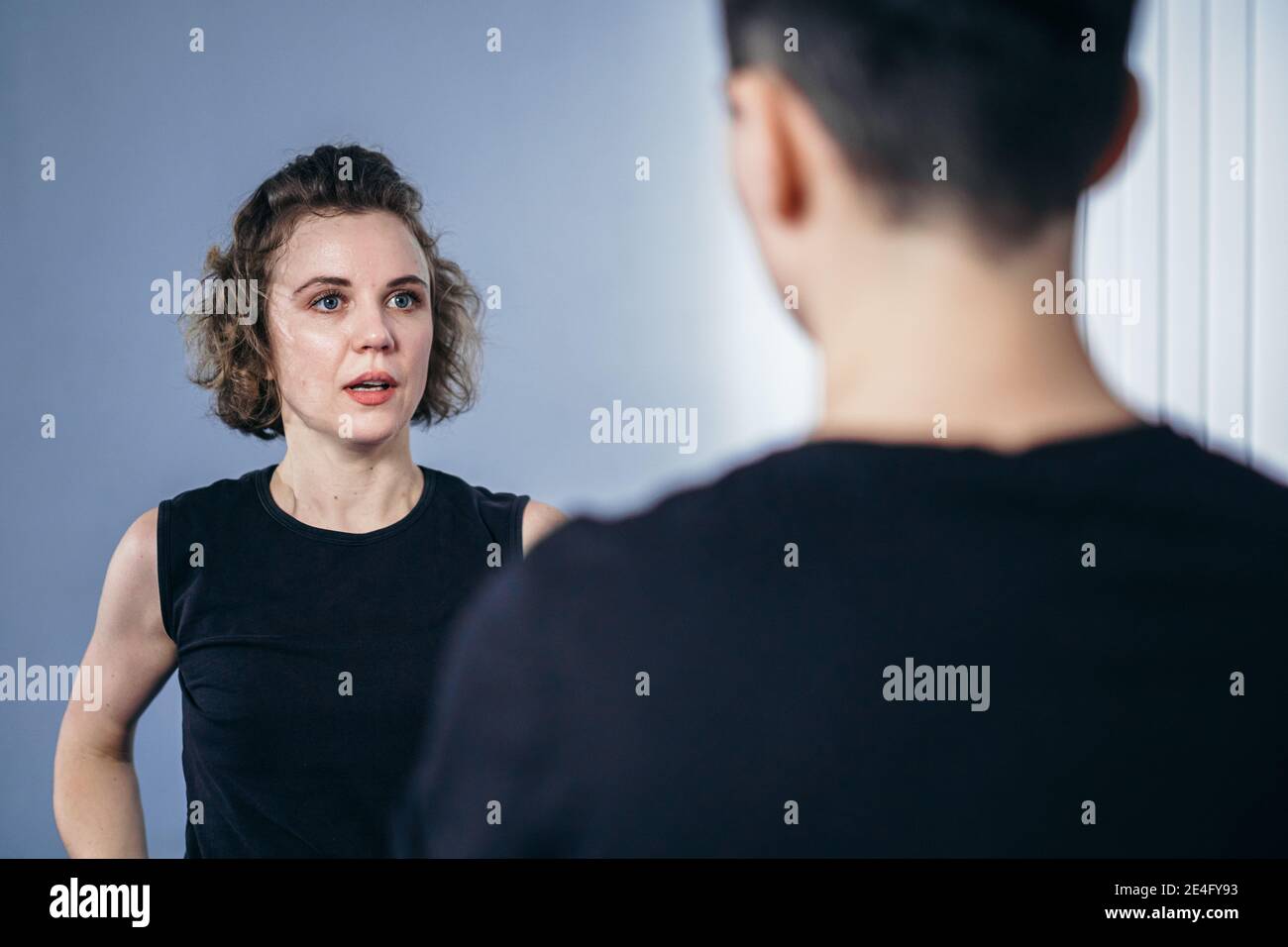 Female karate instructor teaching martial hi-res stock photography and ...