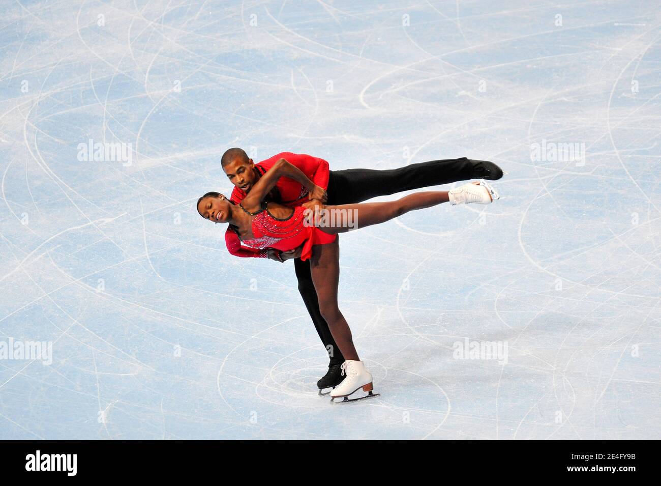 Vanessa James and Yannick Bonheur of France perform during the pairs ...