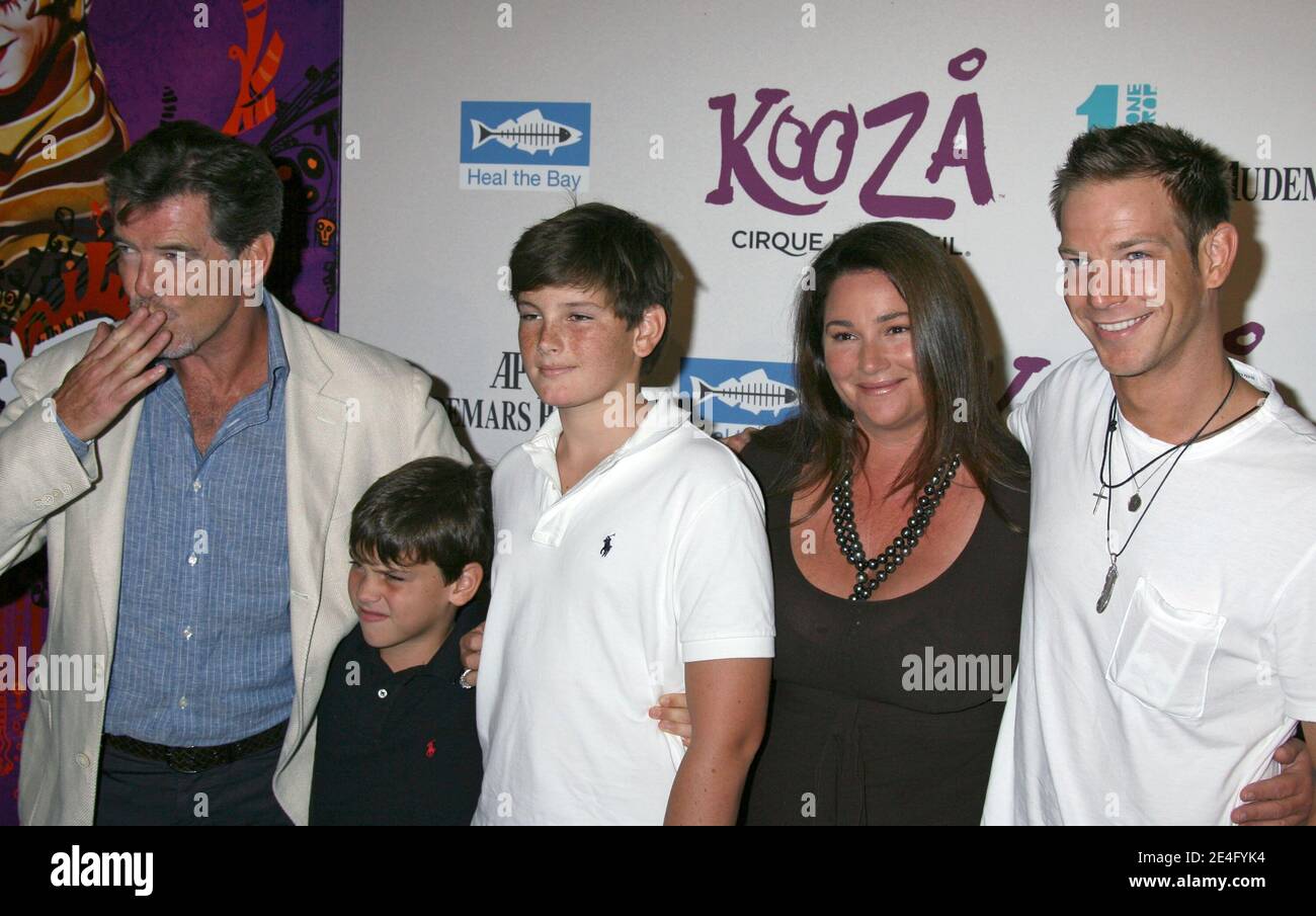 Pierce Brosnan, Family arrives at KOOZA - Cirque du Soleil's Opening ...
