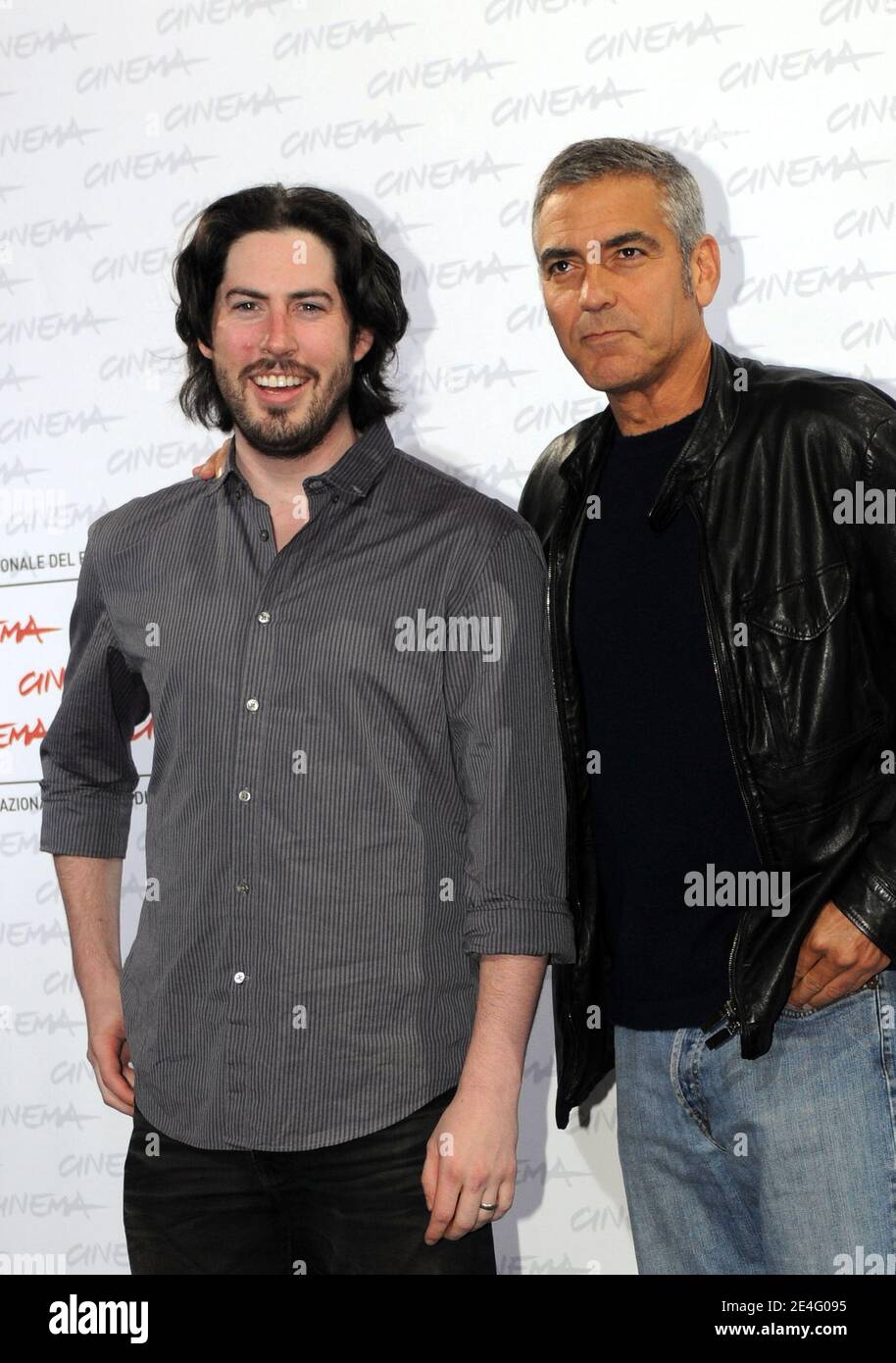 Canadian movie director Jason Reitman (left) and US actor George ...