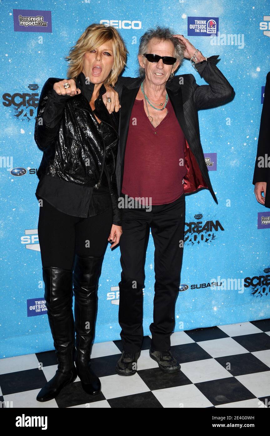 Patti Hansen and Keith Richards attend Spike TV's 'SCREAM 2009!' held ...