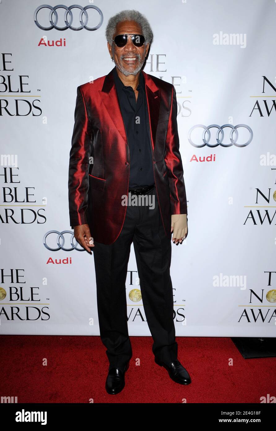 Morgan Freeman attends the Noble Awards held at the Beverly Hilton. Los ...