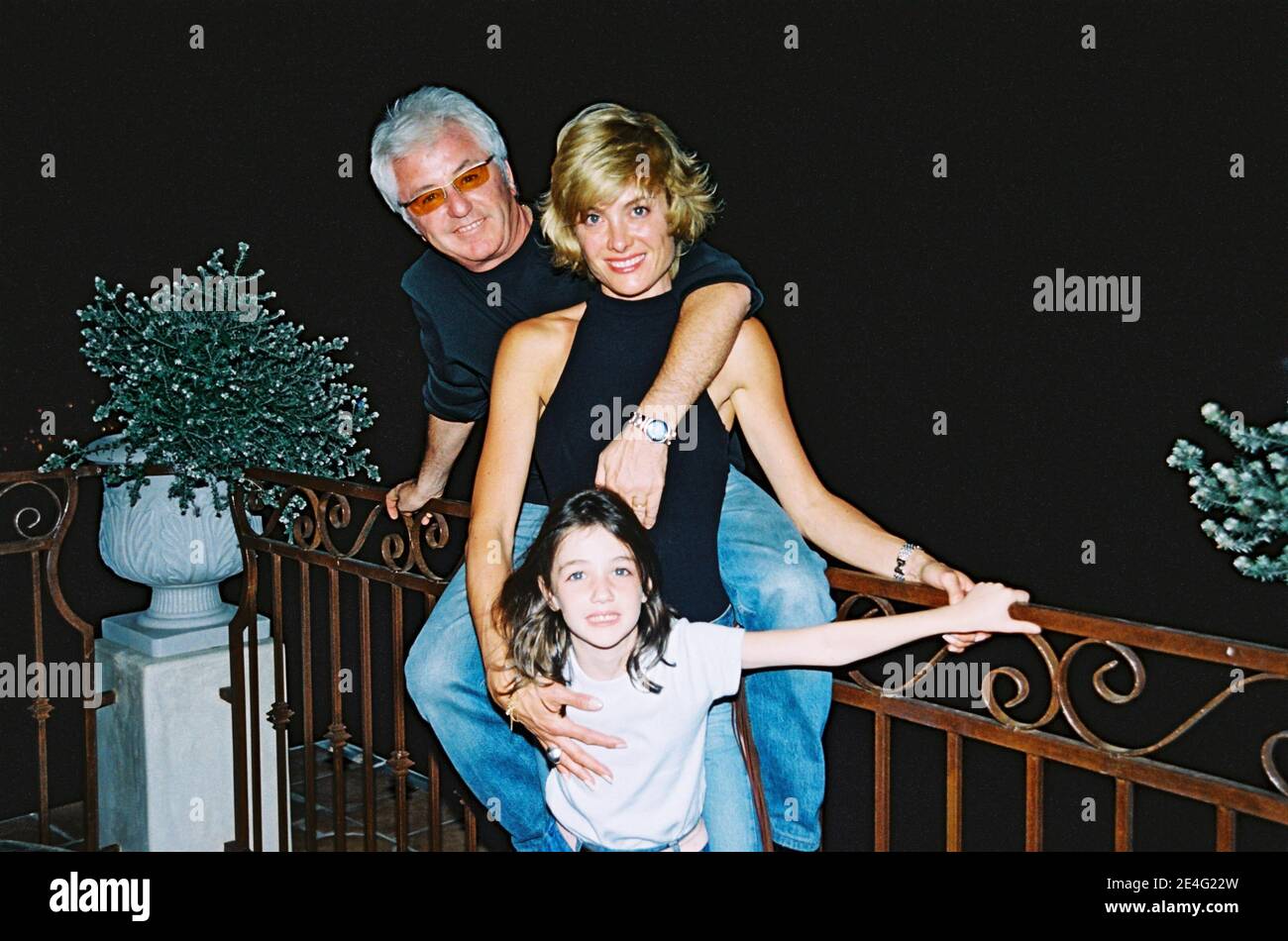 EXCLUSIVE. Marc Cerrone poses with his wife Jill and their daughter ...