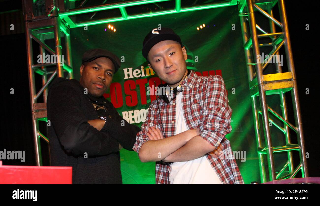 "(L-R) DJ D-Nice and DJ Ryo at the ""Heineken Red Star Soul Concert ...