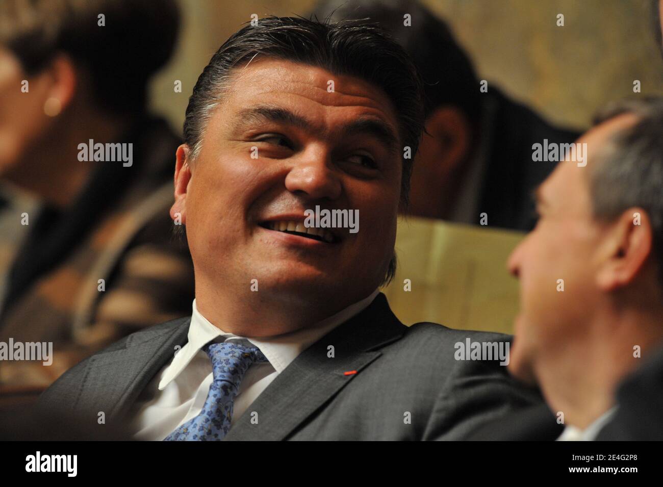 French former judo Olympic champion and newly elected deputy of the ...