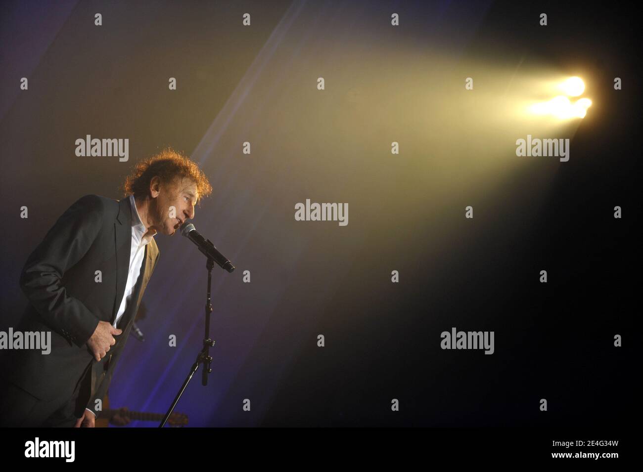 Singer Alain Souchon performs live at the Casino De Paris in Paris ...