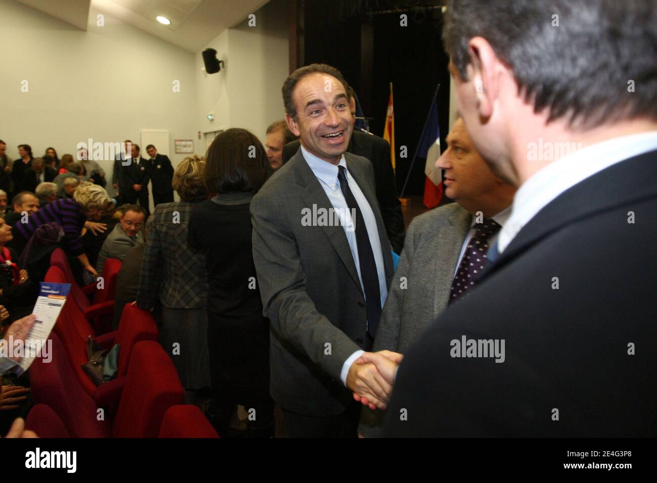 Jean-Francois Cope attends a meeting in Nancy, France on October 21 ...