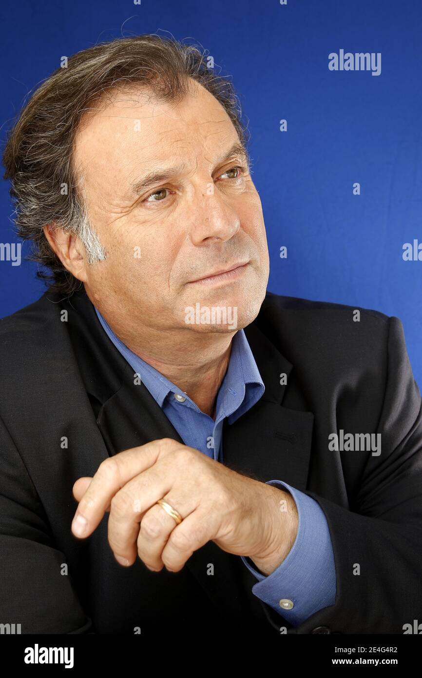 Daniel Russo posing for our photographer in Paris, France on October 2009. Photo by VIM ...