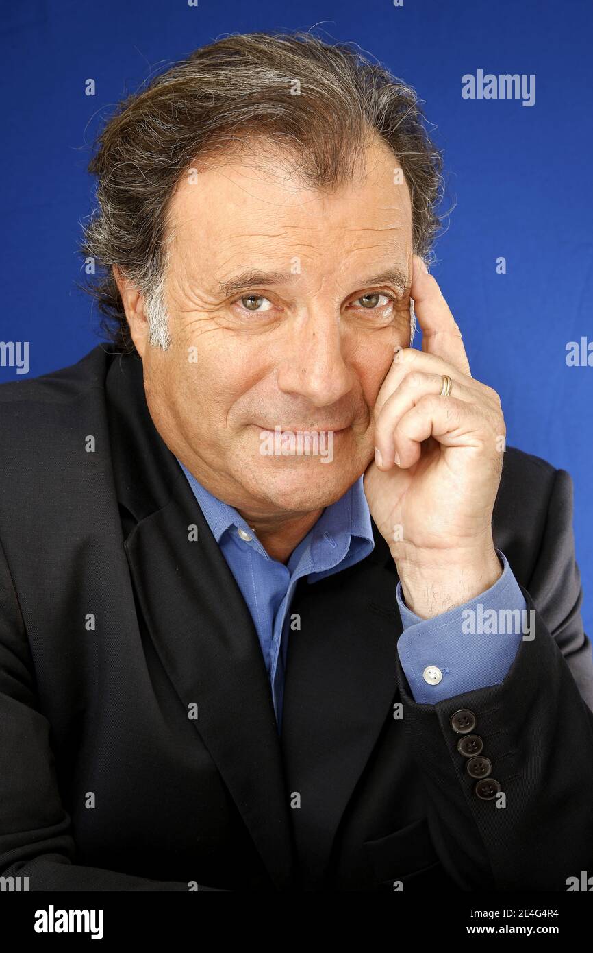 Daniel Russo posing for our photographer in Paris, France on October 2009. Photo by VIM ...