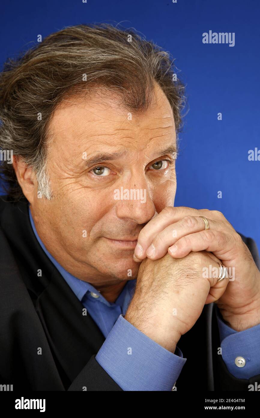 Daniel Russo posing for our photographer in Paris, France on October 2009. Photo by VIM ...