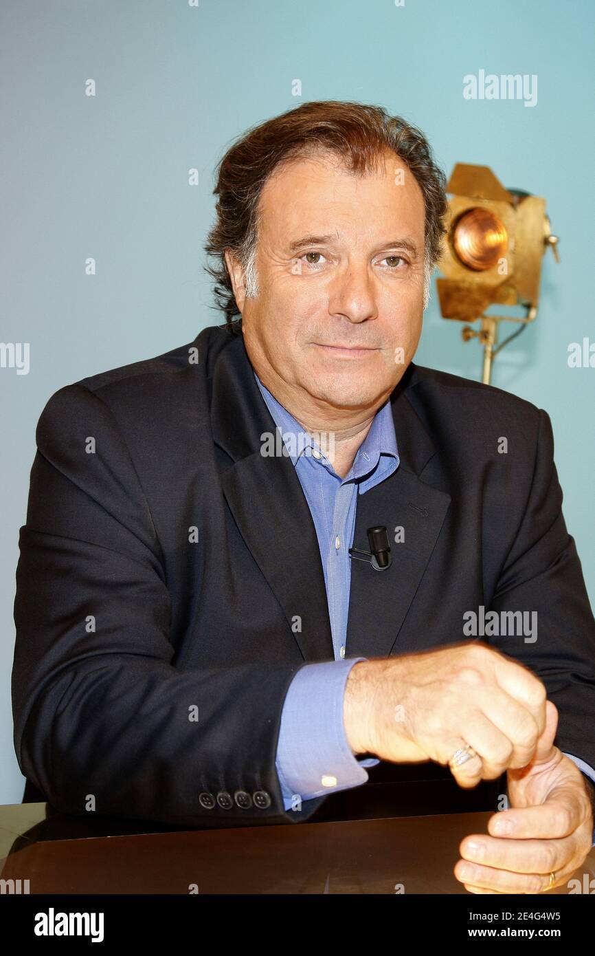 Daniel Russo posing for our photographer in Paris, France on October 2009. Photo by VIM ...