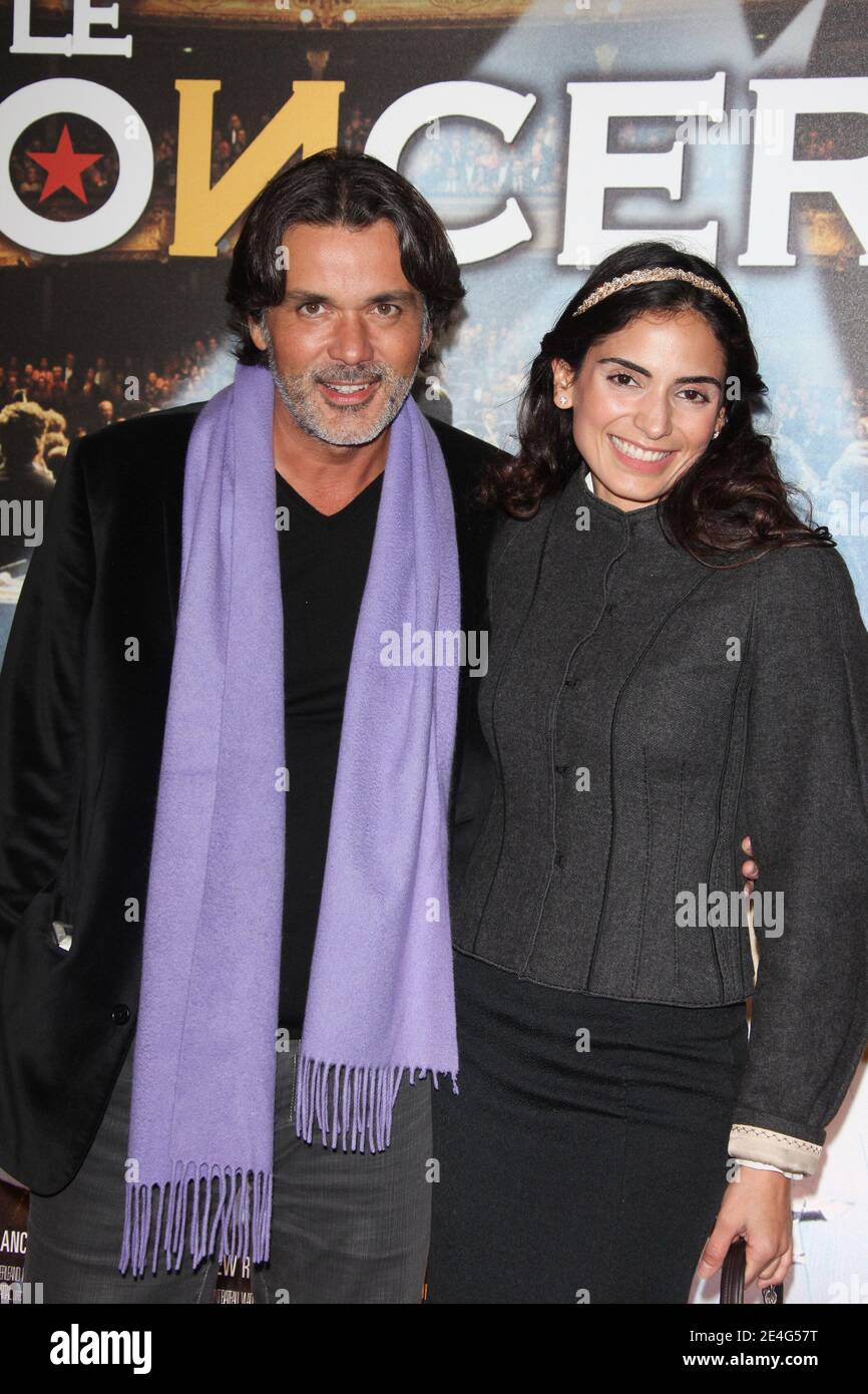 Christophe Barratier and his girlfriend arriving for the premiere of ...