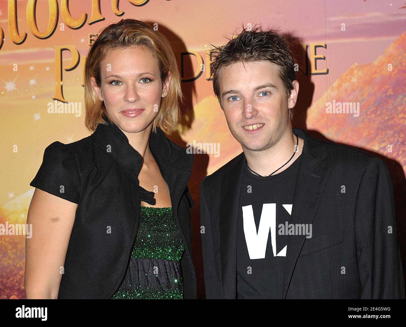 Lorie and Thibault Vaneck attending the premiere of 'Fee Clochette' at ...