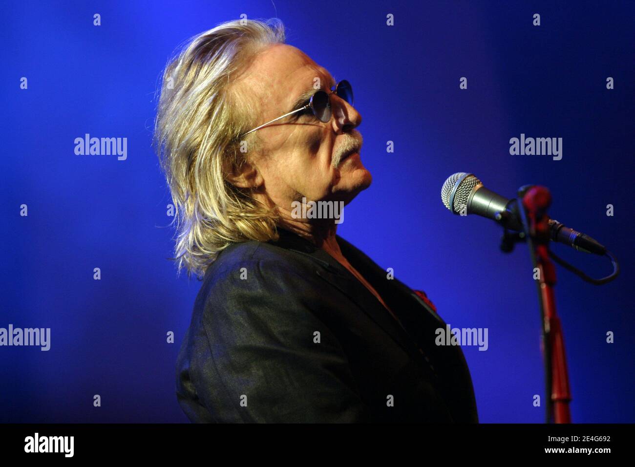 French singer Christophe performs live during 'La Fiesta Des Suds' in ...