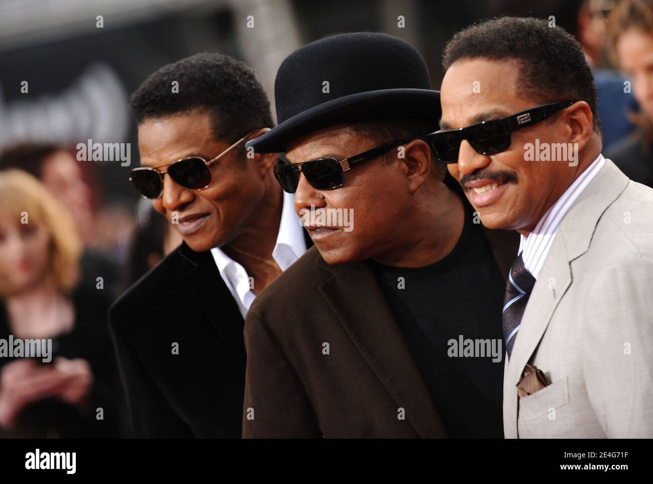Randy Jackson, Tito Jackson and Marlon Jackson arriving for the ...