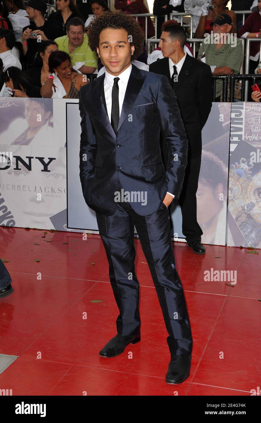 Corbin Bleu arriving for the premiere of Sony Pictures' 'This Is It ...