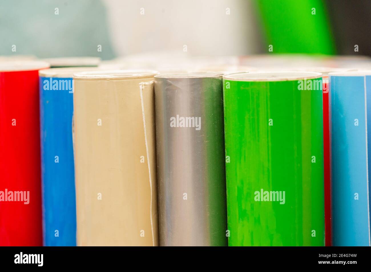 colored vinyl car wrapping or plotter cutting sticker foil film rolls ...