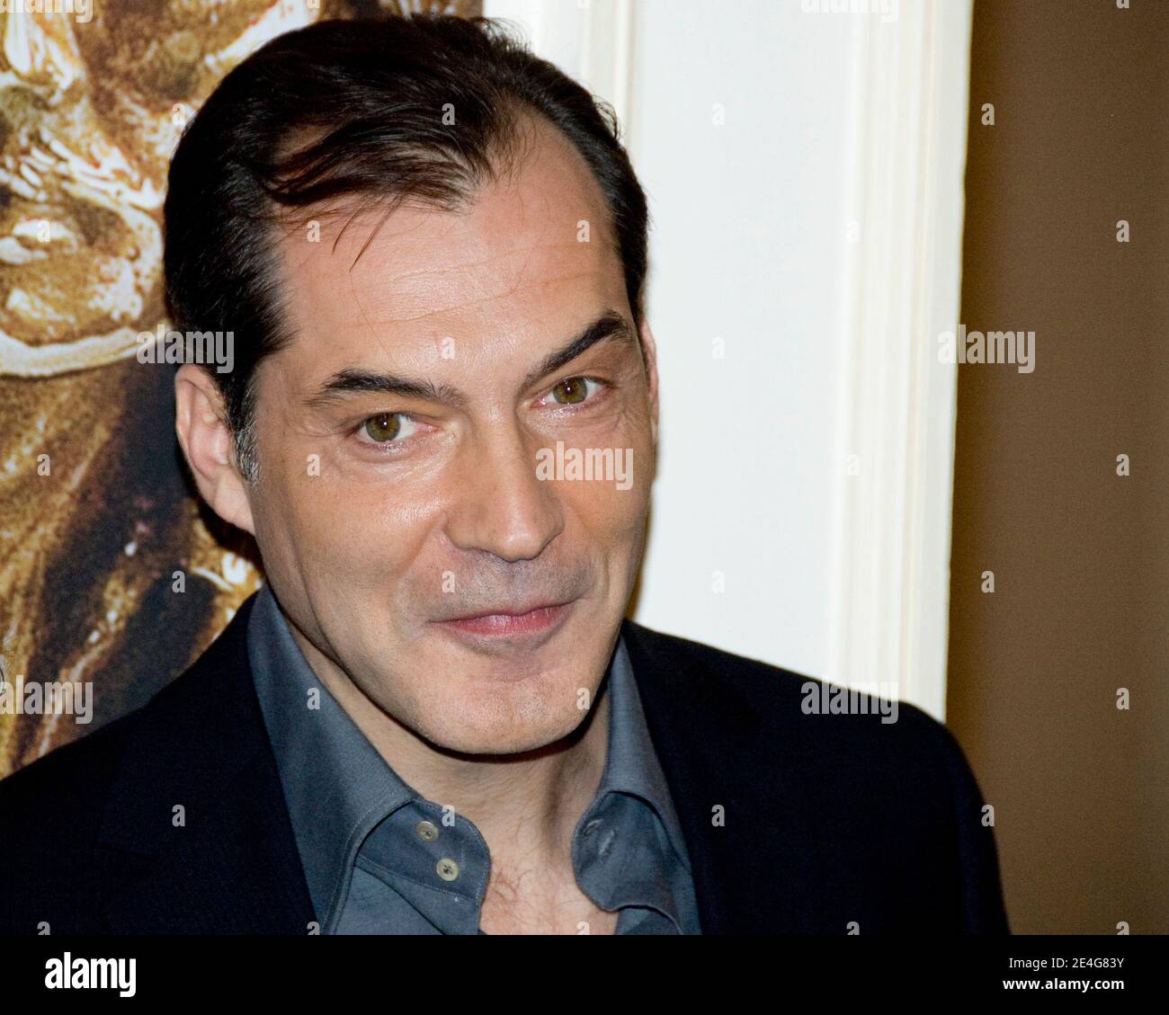 Actor Samuel Labarthe posing during the 23rd Molieres ceremony at the ...
