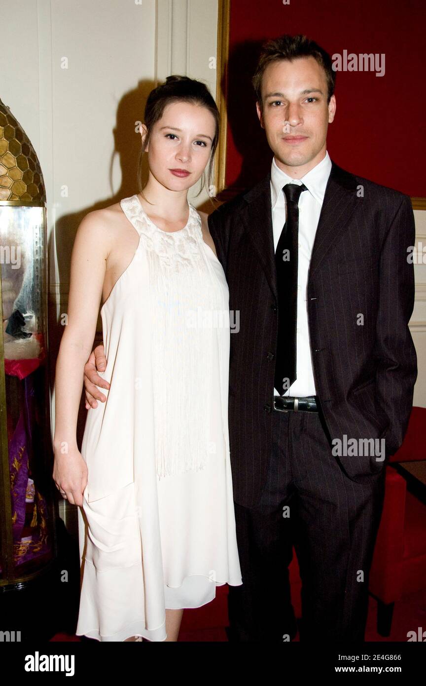 Actors Alexandra Ansidei and Adrien Melin posing during the 23rd ...