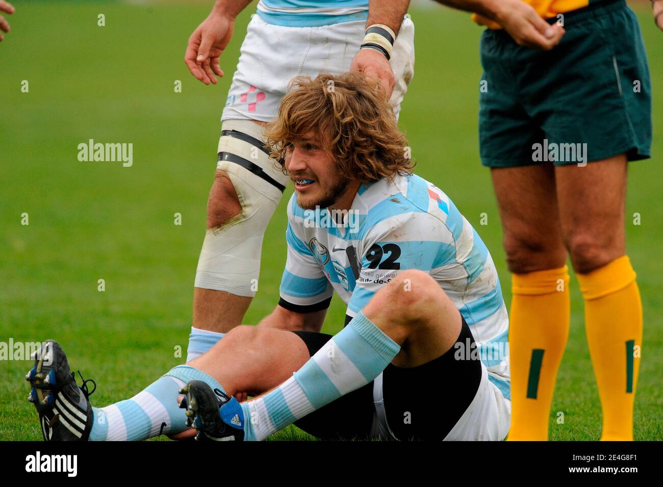 Racing Metro's Francois Steyn during the French Top 14 rugby match ...