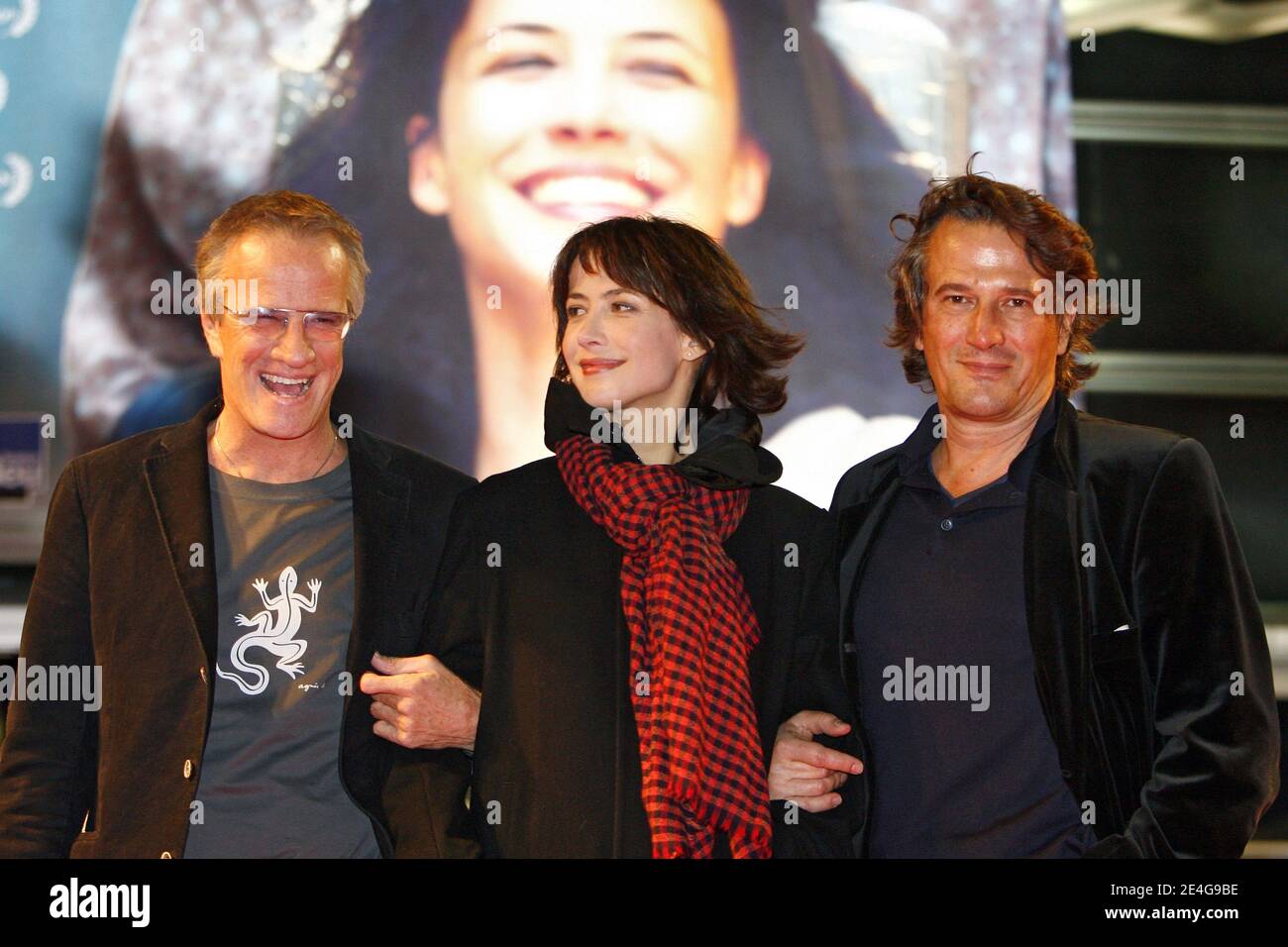 French actors Christophe Lambert and Sophie Marceau and french director ...