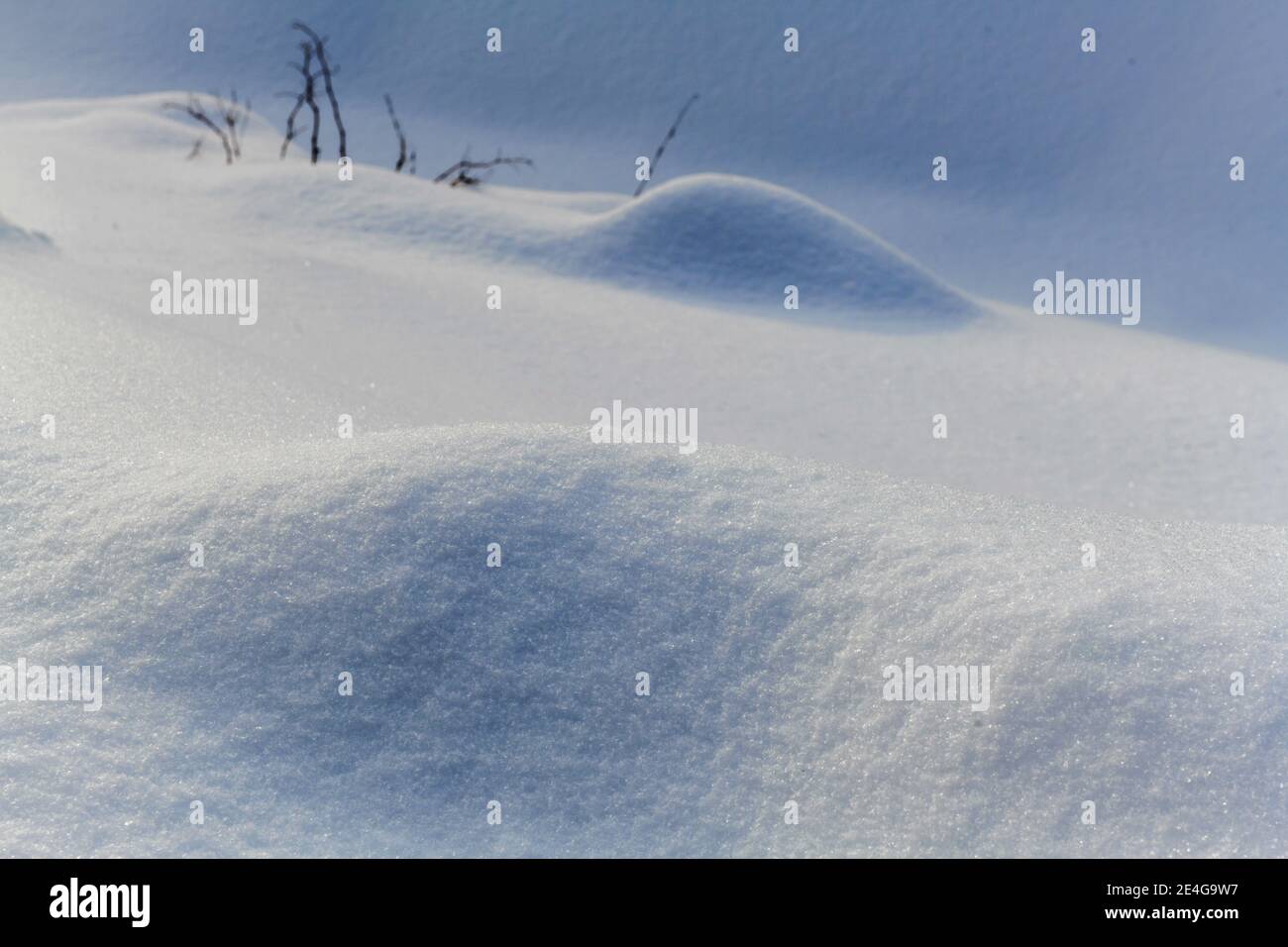 pure white untouched snow shapes - background for your concept Stock ...
