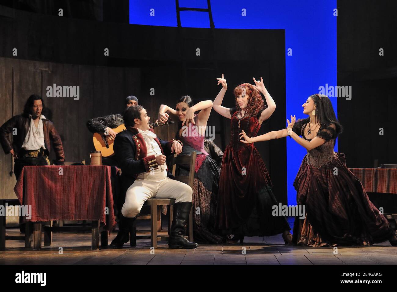Presentation of 'Zorro the musical', at the Folies Bergere theatre in ...