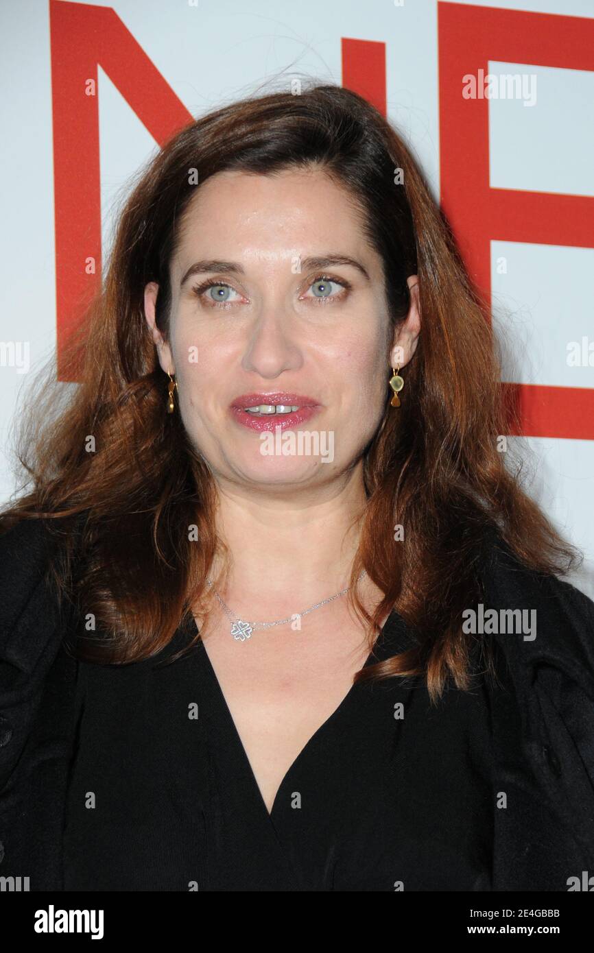 Actress Emmanuelle Devos attending the premiere of 'A l'origine' at the ...