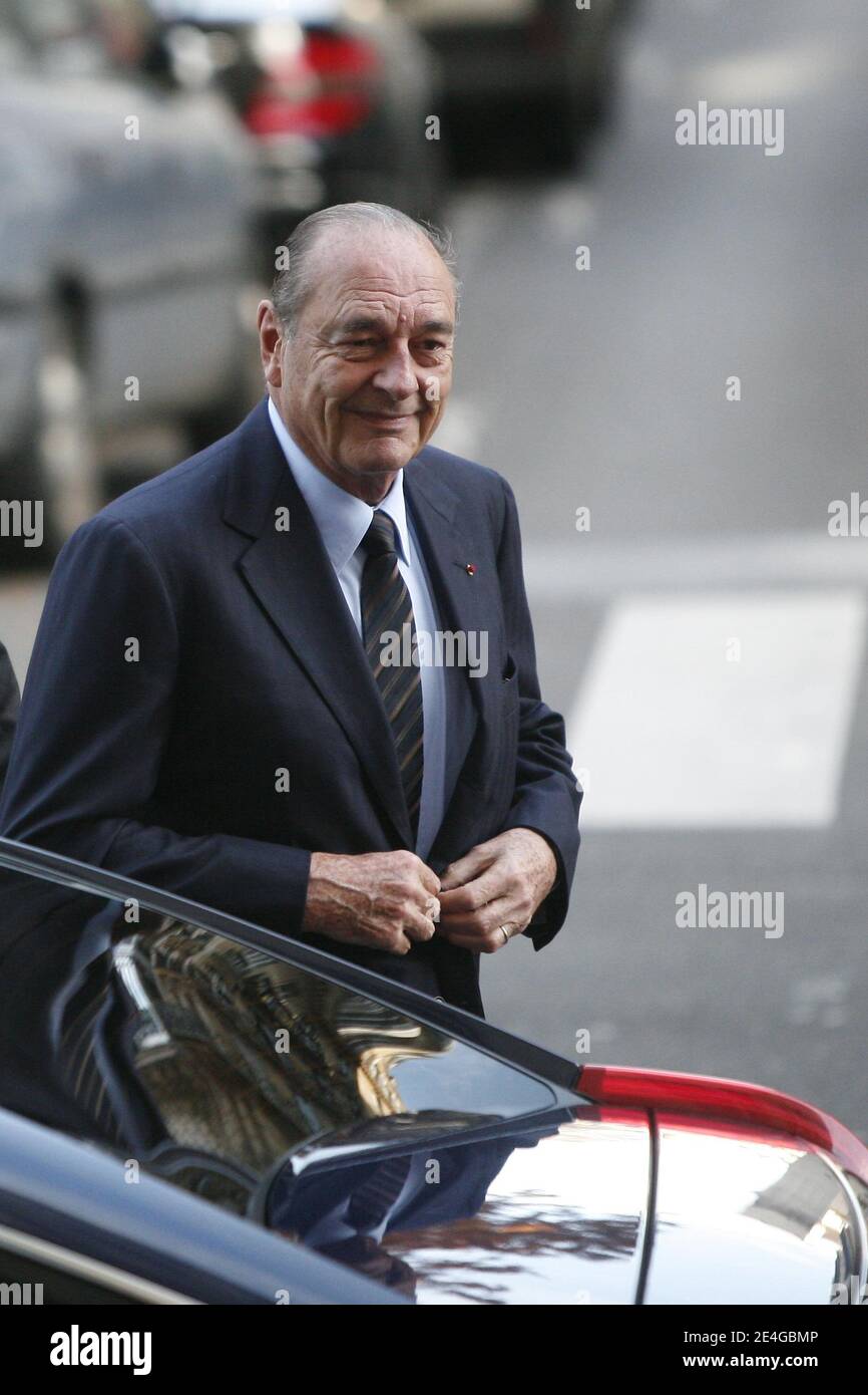 Former President Jacques Chirac arrives at Award ceremony of the ...
