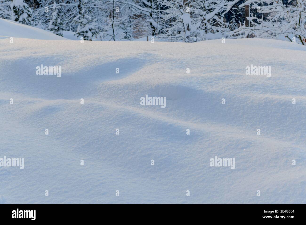 pure white untouched snow shapes - background for your concept Stock ...