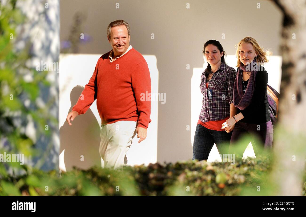 Director of the National Economic Council Larry Summers walks with his ...