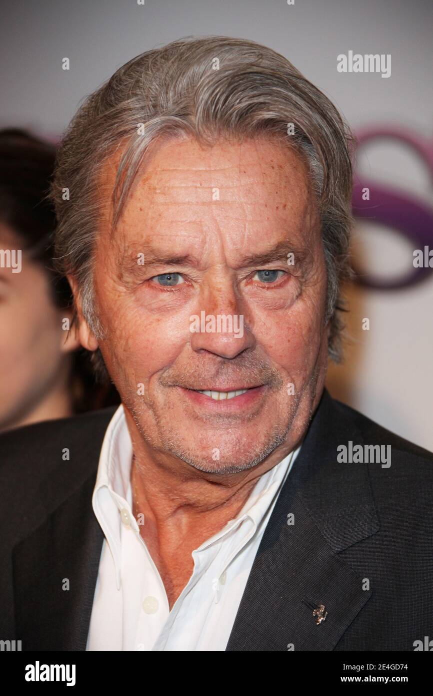 Alain Delon arriving at the premiere of' Tresor' held at the Gaumont ...