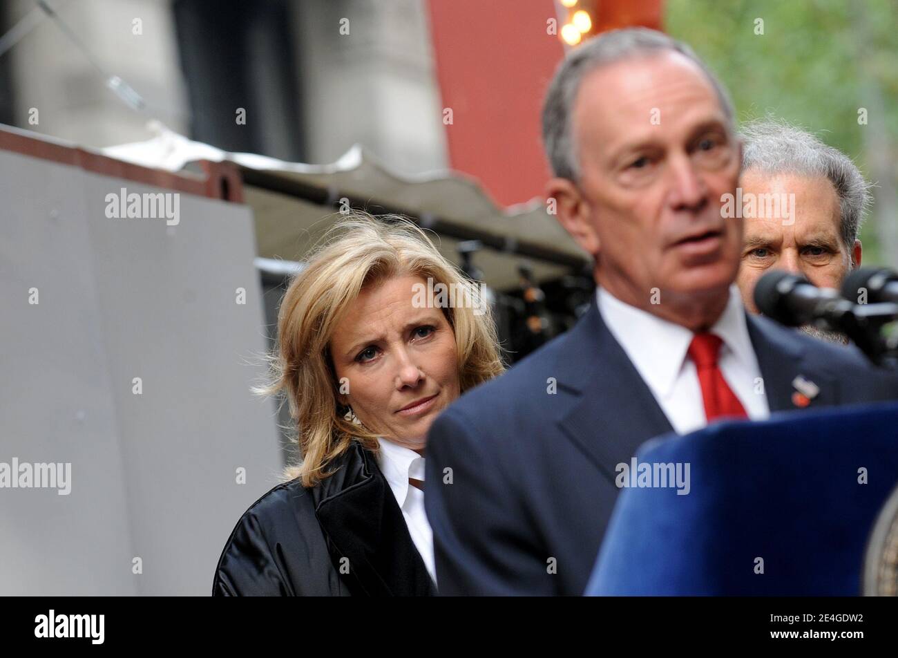 British actress Emma Thompson and New York City Mayor Michael Bloomberg ...