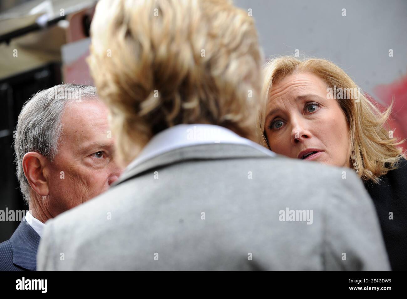 British actress Emma Thompson and New York City Mayor Michael Bloomberg ...