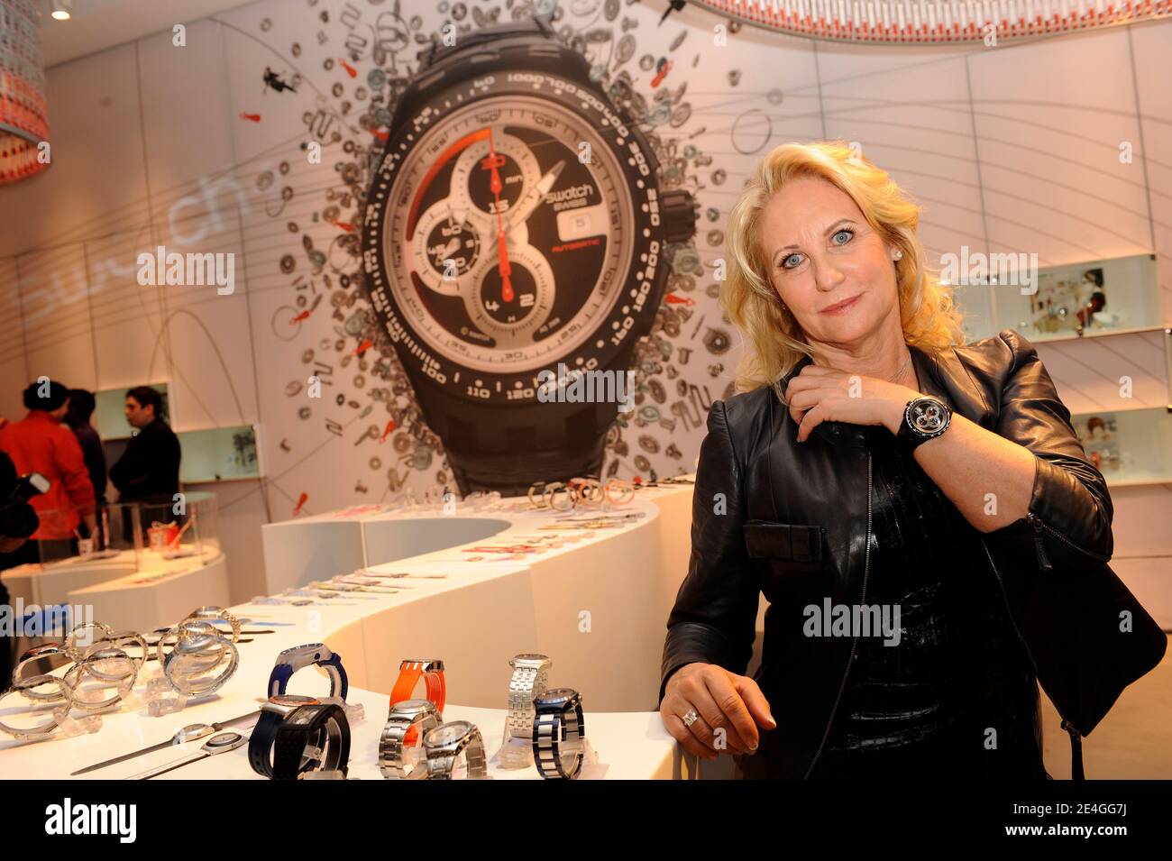 Swatch Worldwide President, Elsa Emch during the Swatch Brand re-launch ...