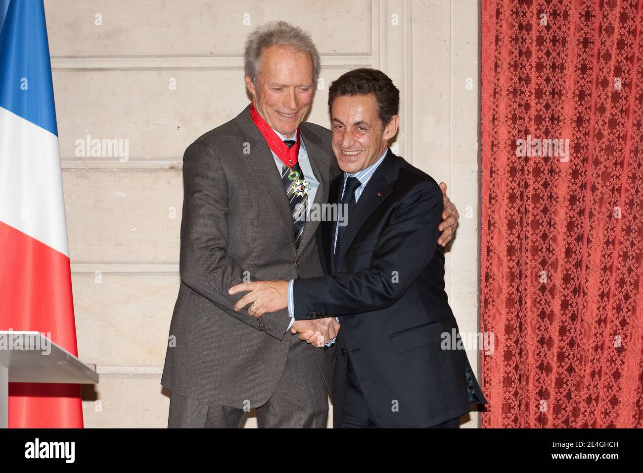 French president Nicolas Sarkozy awards High French Order 'Commandeur ...