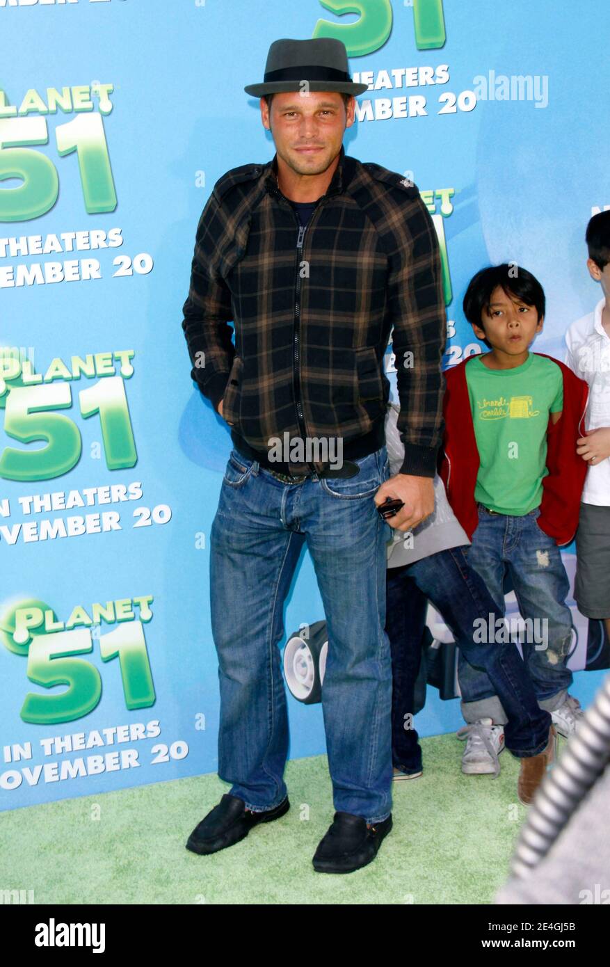 Justin Chambers arriving for Planet 51 Premiere held at Mann Village ...