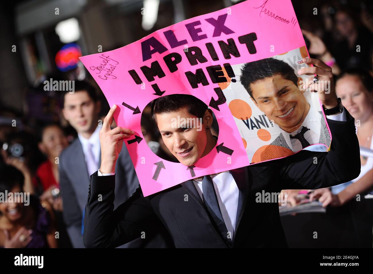 Alex Meraz attends the Twilight Saga New Moon premiere held at the Mann ...