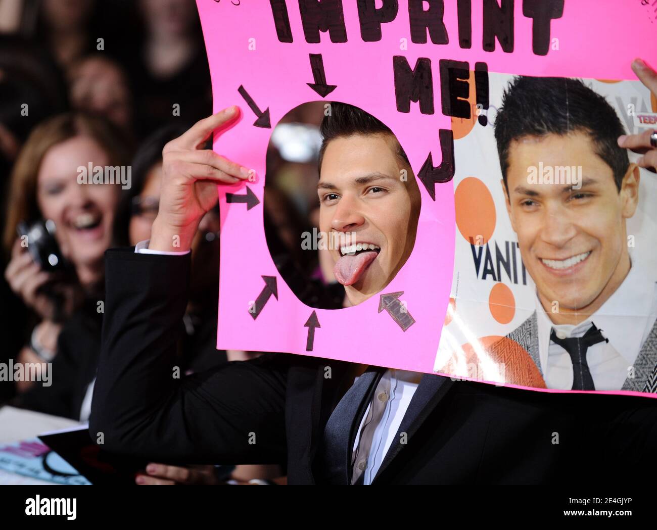 Alex Meraz attends the Twilight Saga New Moon premiere held at the Mann ...