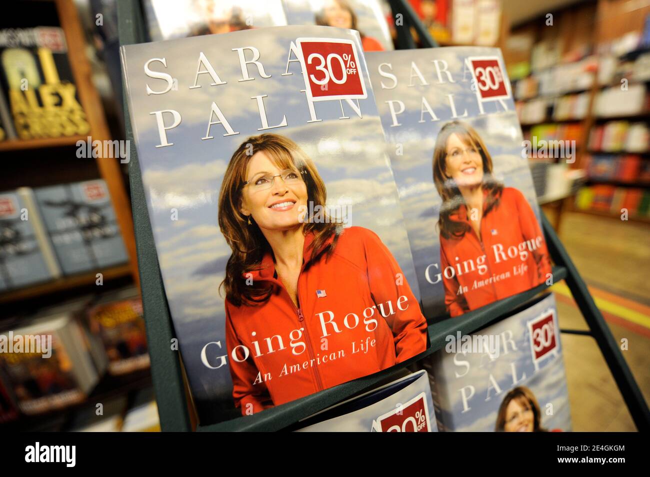 Sarah Palin's book 'Going Rogue' is pictured at Barnes & Noble ...