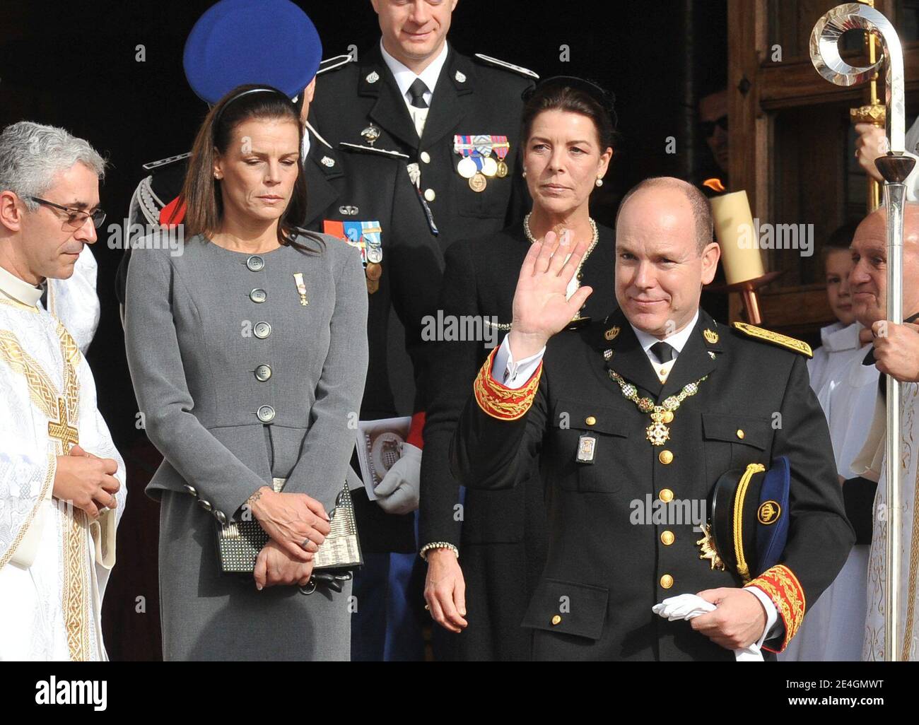 Prince Albert II of Monaco, Princess Caroline of Hanover and Princess ...