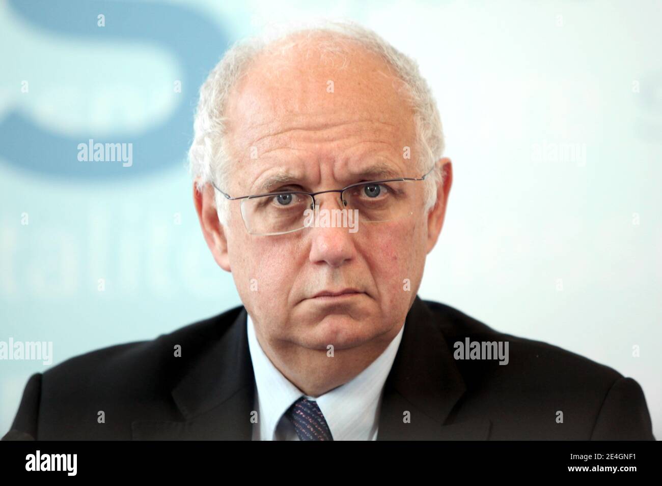 Professor Didier Houssin delivers a speech at press conference on the ...
