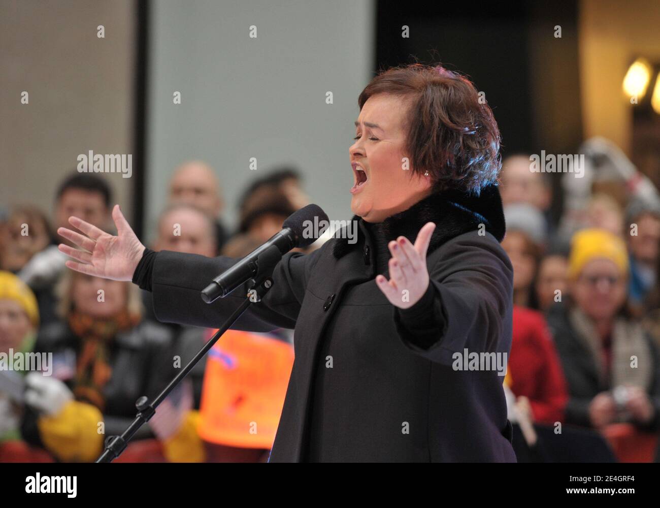 Singer Susan Boyle performs live on NBC's 'Today' from the Rockefeller ...