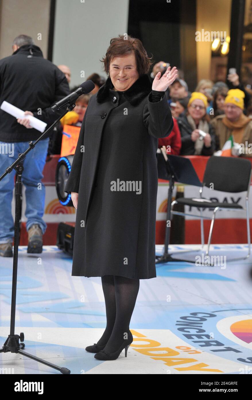 Singer Susan Boyle performs live on NBC's 'Today' from the Rockefeller ...