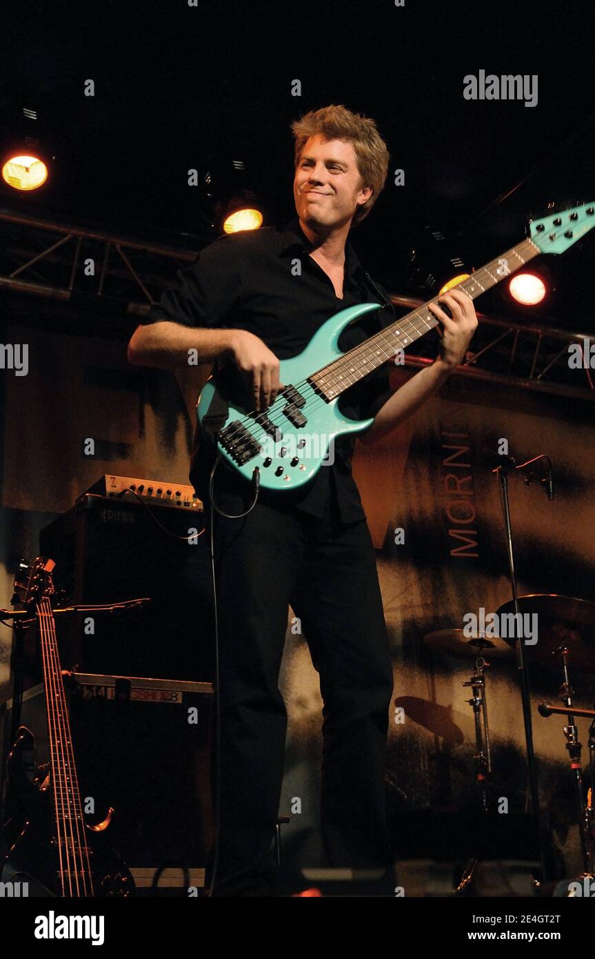 Kyle Eastwood with his band performing at New Morning in Paris, France ...