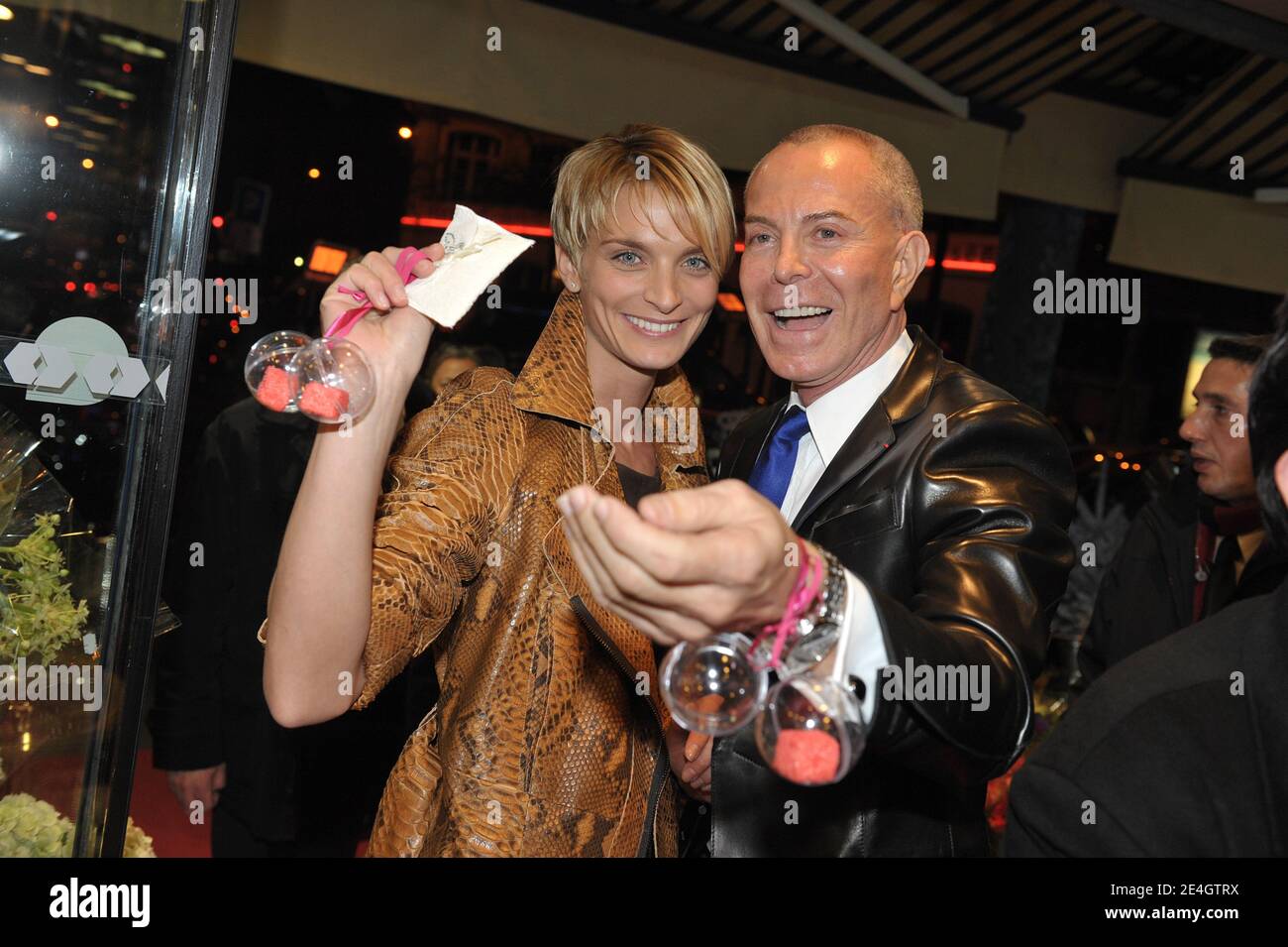 Sarah Marchal and Jean-Claude Jitrois attending the Gateaux Fleurs ...