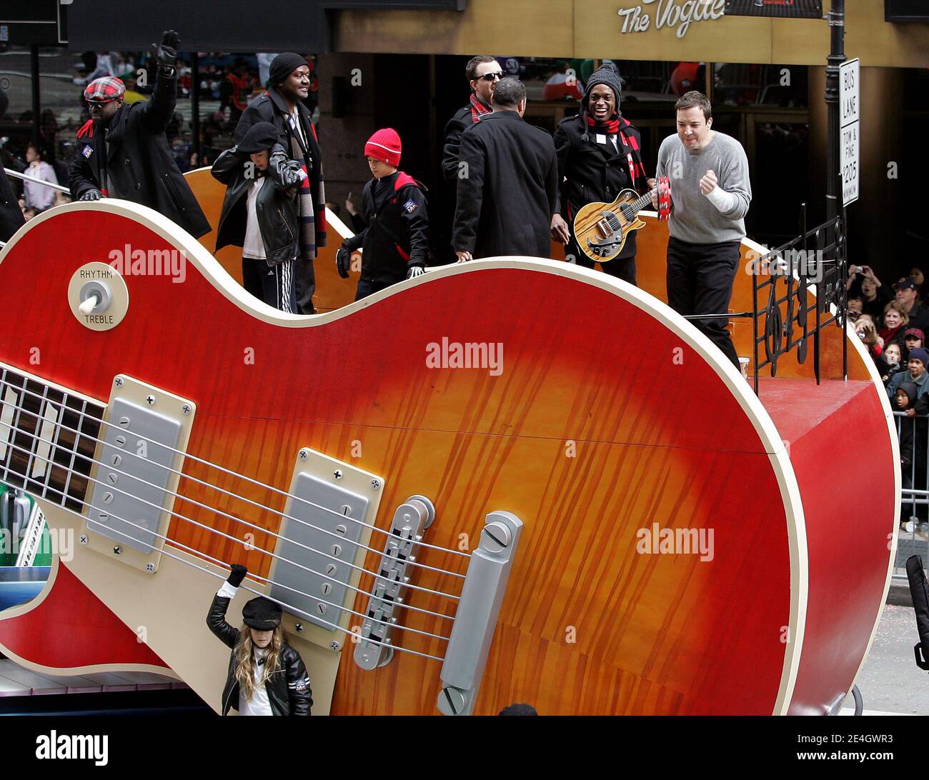 Comedian Jimmy Fallon and The Roots attend the 83rd Annual Macy's ...