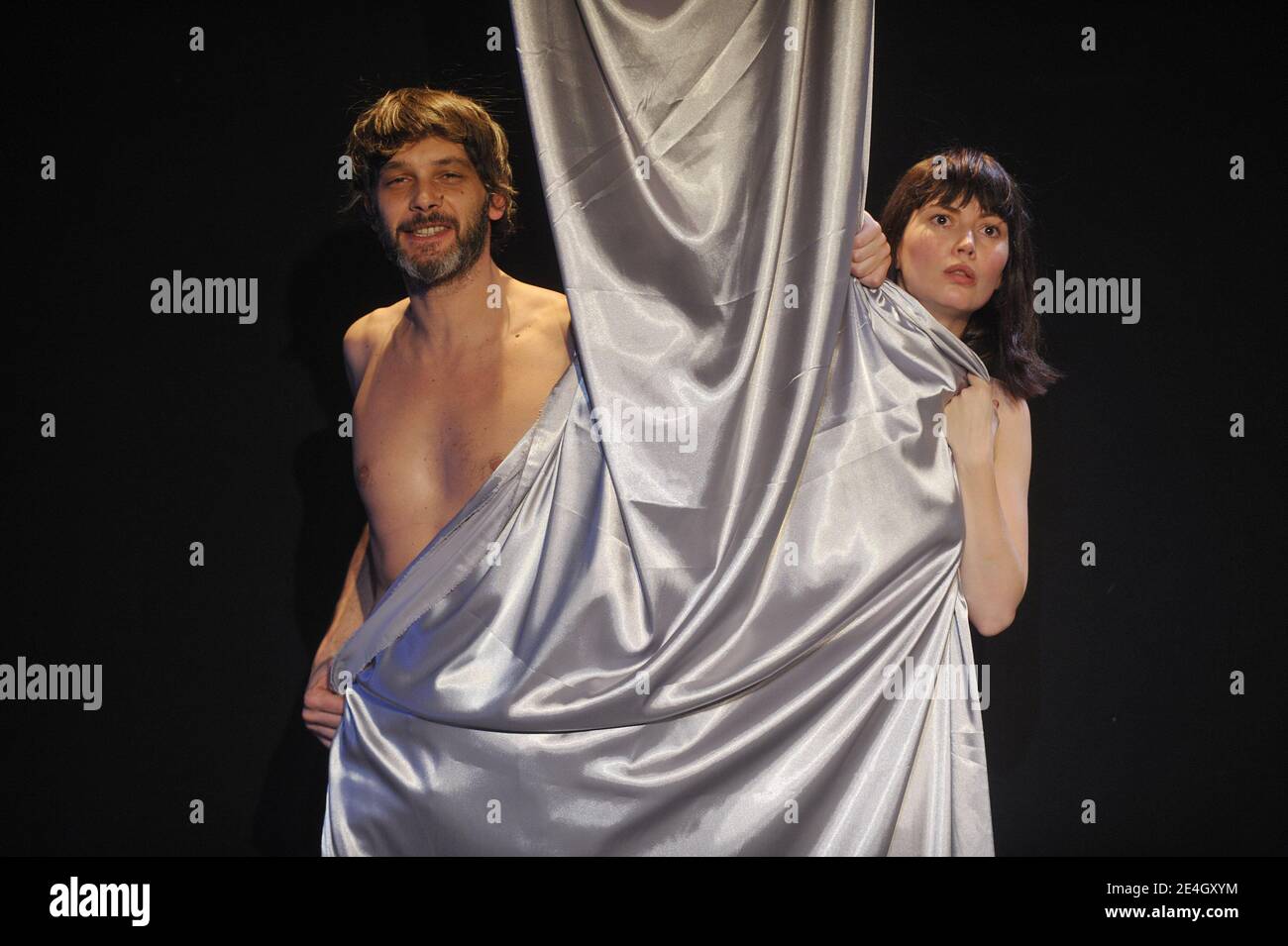 Marc Bottiau and Sandra Valentin performs during the curtain call of ...